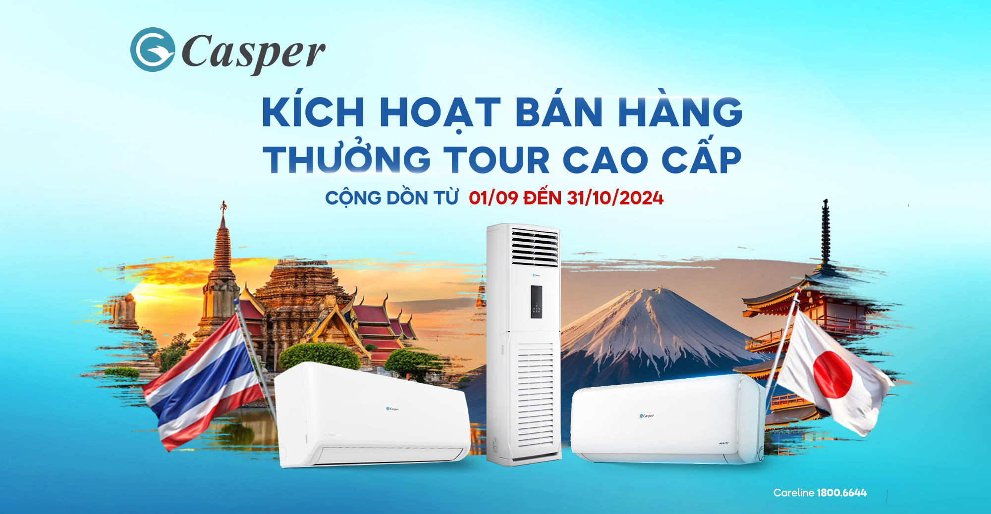 KÍCH HOẠT BÁN HÀNG - THƯỞNG TOUR CAO CẤP - Casper Electric Vietnam